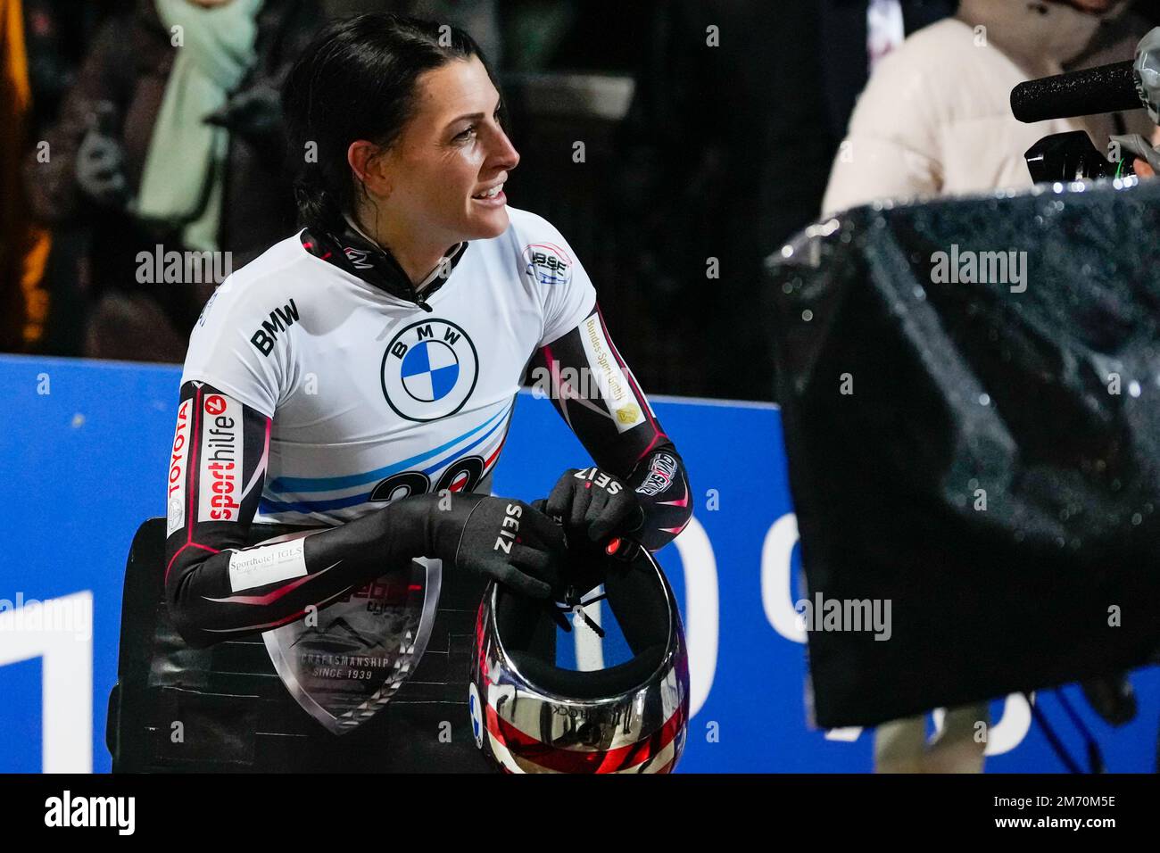 WINTERBERG, GERMANY - JANUARY 6: Janine Flock of Austria compete in the ...