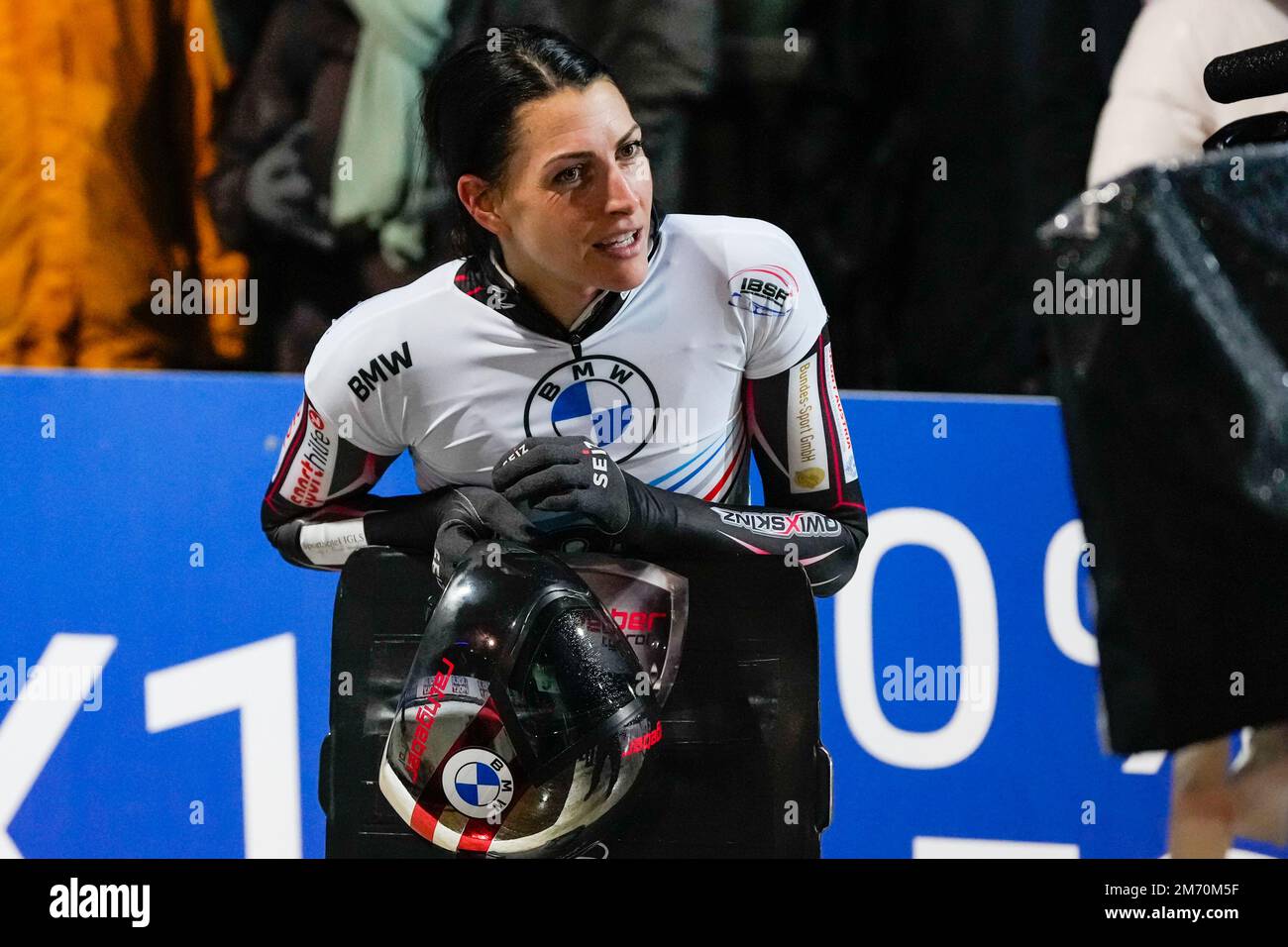 WINTERBERG, GERMANY - JANUARY 6: Janine Flock of Austria compete in the ...