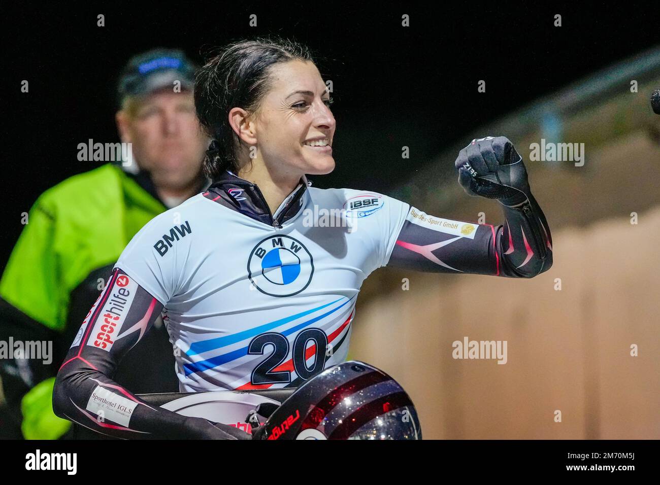 WINTERBERG, GERMANY - JANUARY 6: Janine Flock of Austria compete in the ...