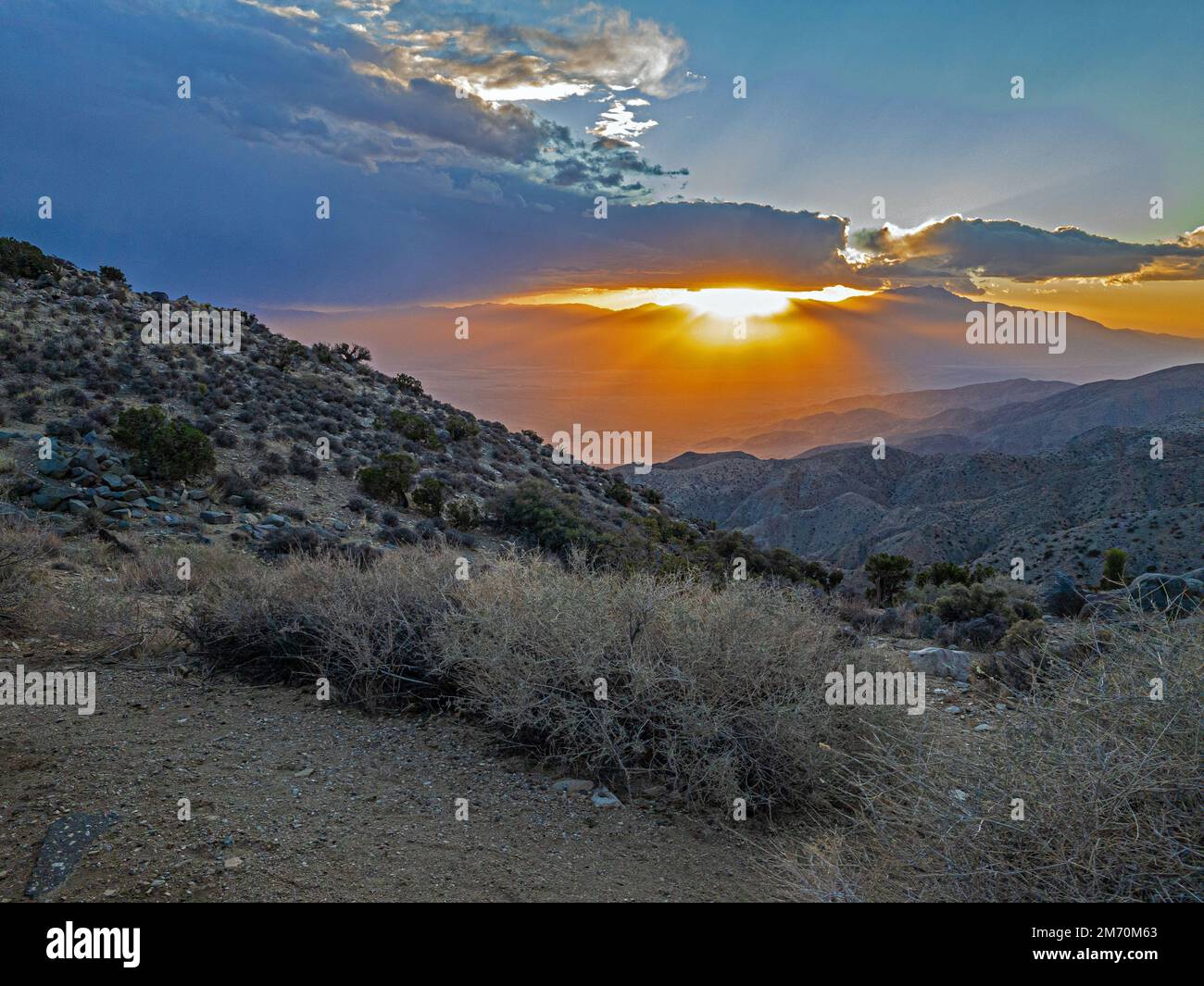 Image of a spectacular weather scene with impressive sun rays through a ...