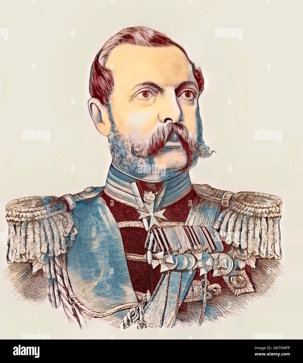 Alexander II of Russia, 1818 - 1881, Emperor of Russia, digitally ...