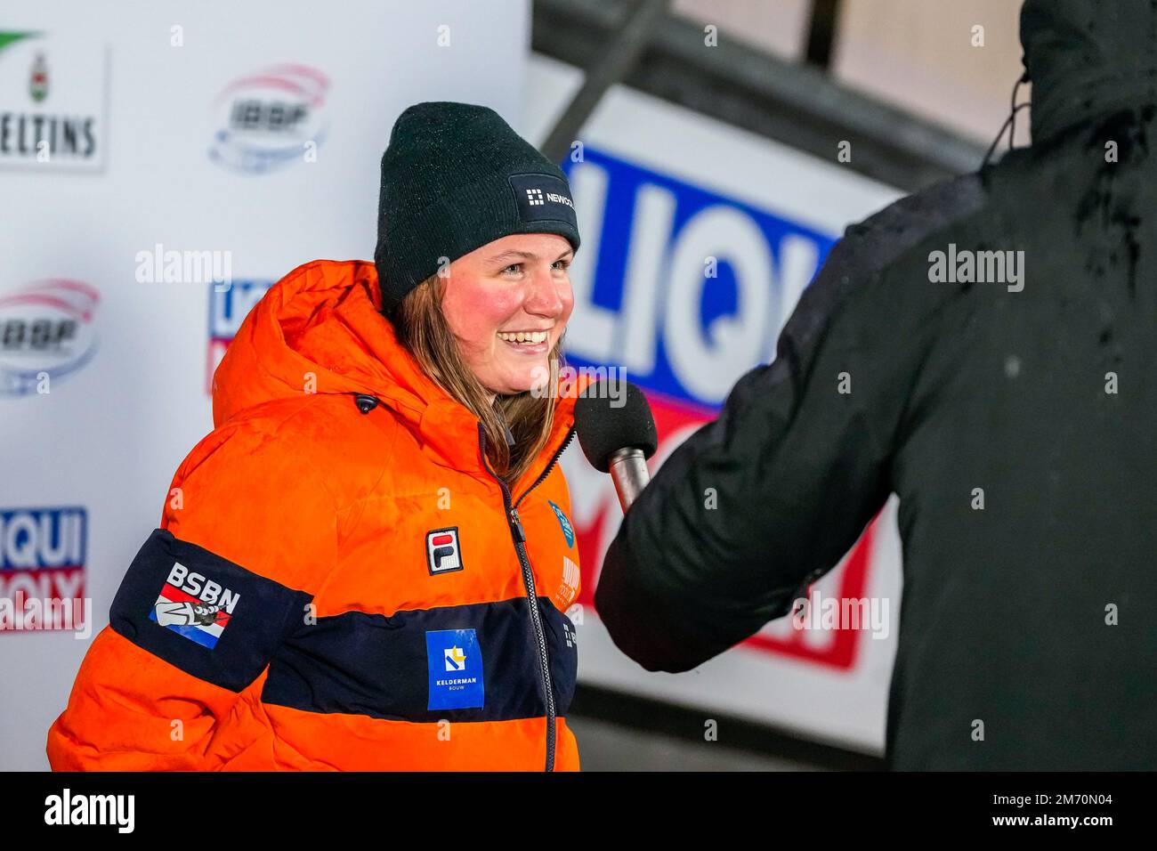 WINTERBERG, GERMANY - JANUARY 6: First place for Kimberley Bos of the ...