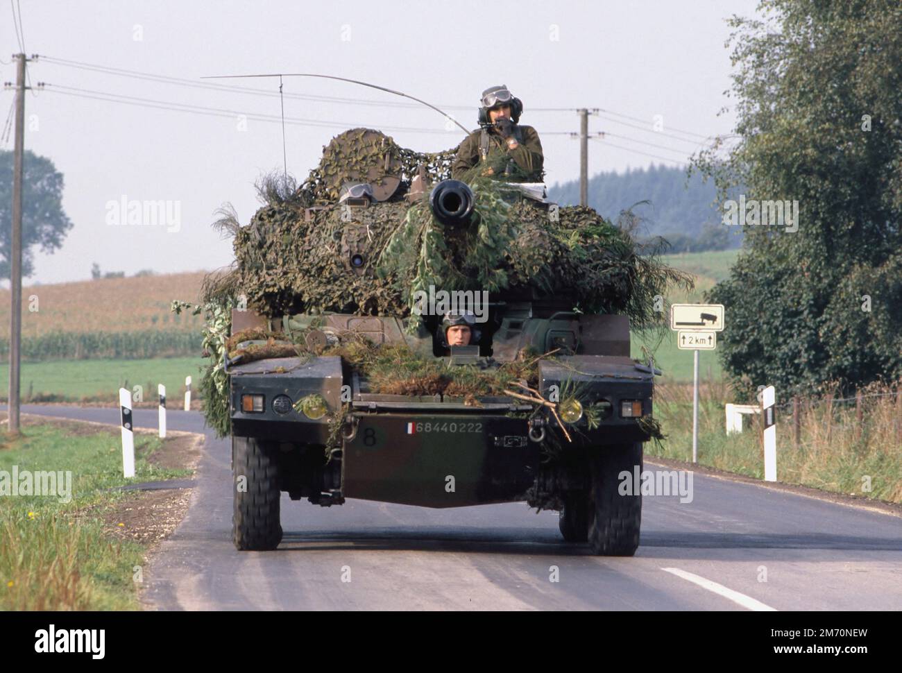 - French army heavy armored car ERC 90 SAGAIE during NATO exercises in ...