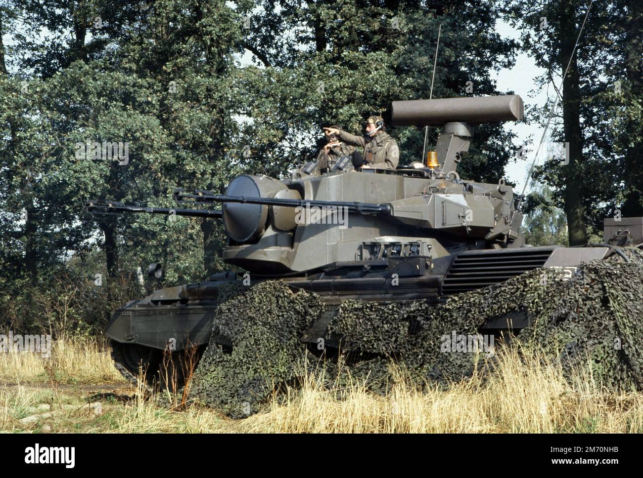 NATO Exercises in Germany, Dutch Army self-propelled anti-aircraft gun ...