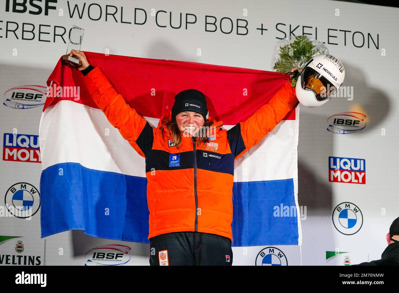 WINTERBERG, GERMANY - JANUARY 6: First place for Kimberley Bos of the ...