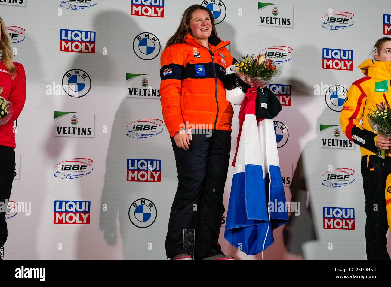 WINTERBERG, GERMANY - JANUARY 6: First place for Kimberley Bos of the ...