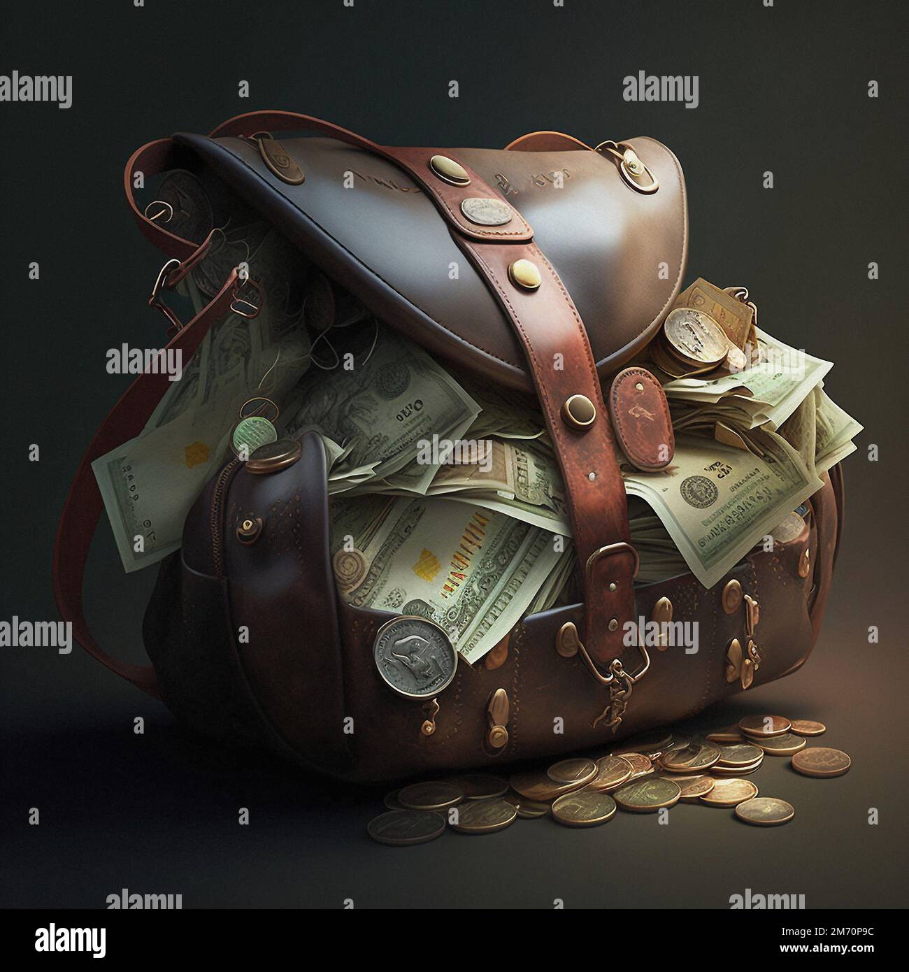 Leather banknotes hi-res stock photography and images - Alamy