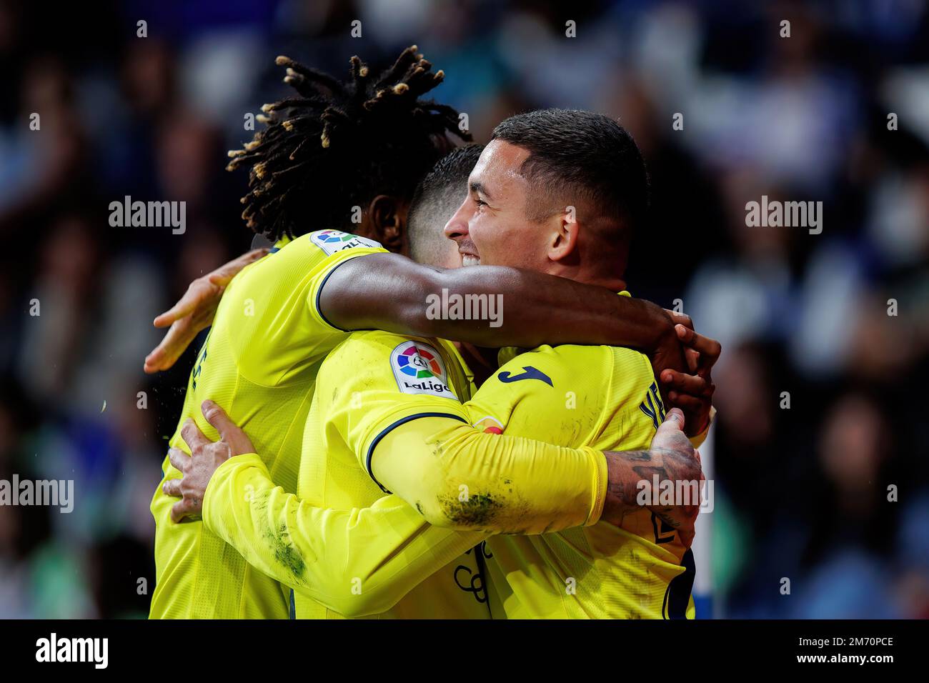 Yeremi pino villarreal celebrates hi-res stock photography and images ...