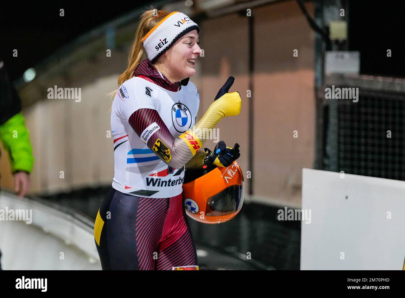 WINTERBERG, GERMANY - JANUARY 6: Hannah Neise of Germany compete in the ...