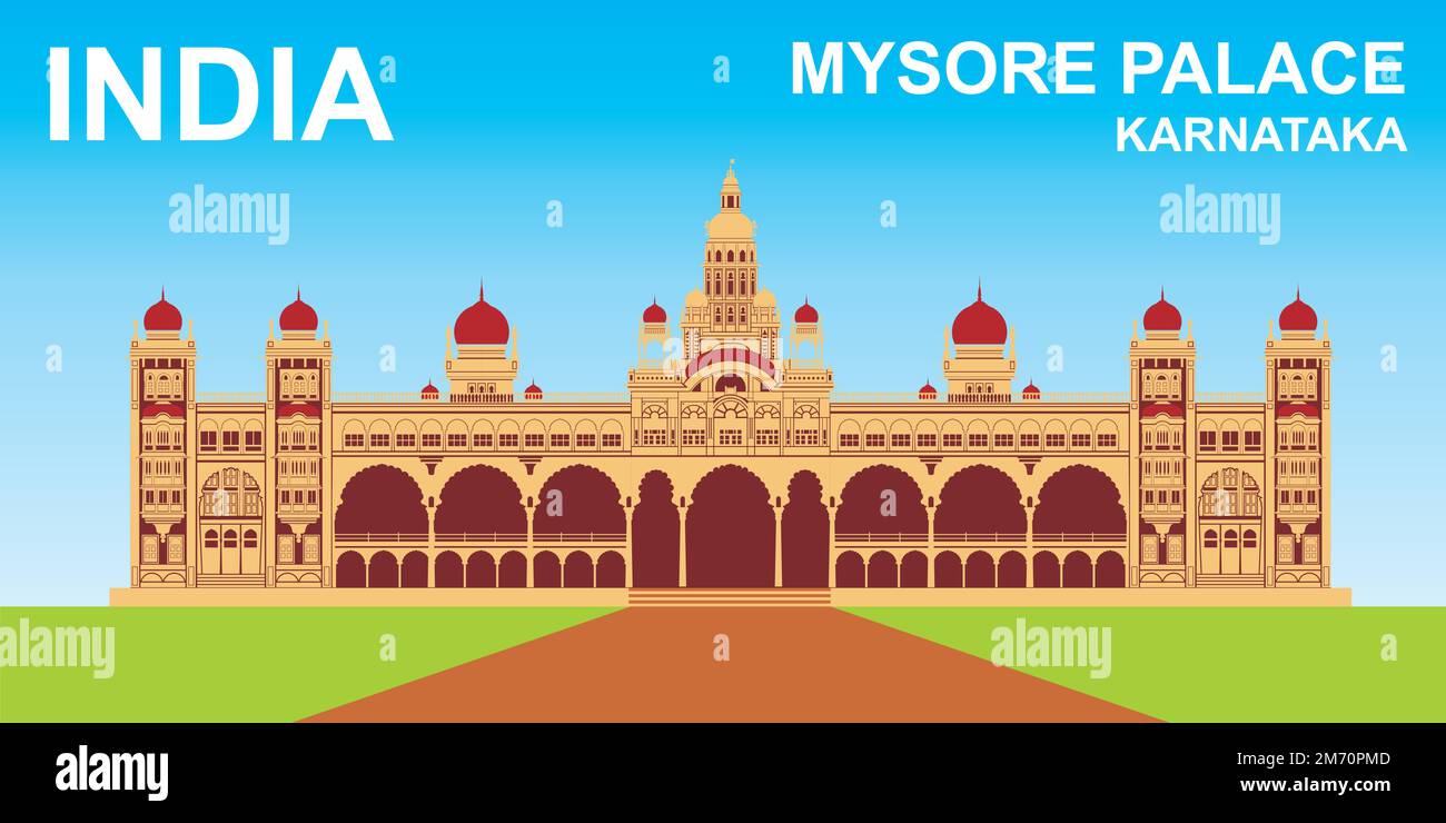 Indian palace painting Stock Vector Images - Alamy