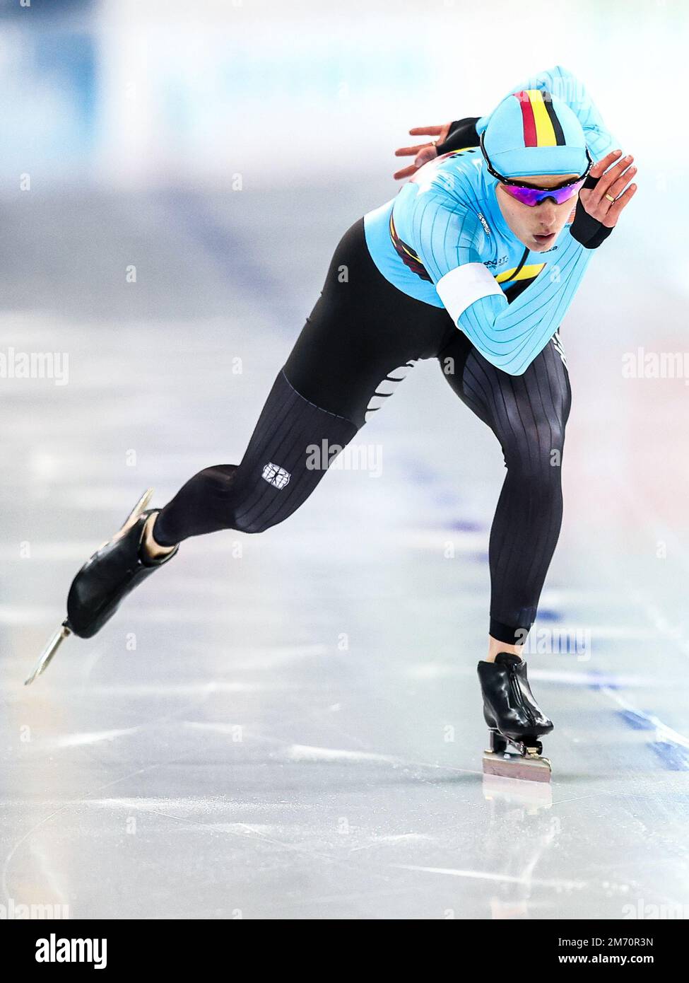 HAMAR - Isabelle van Elst (BEL) in the women's 1000 meters during the ...