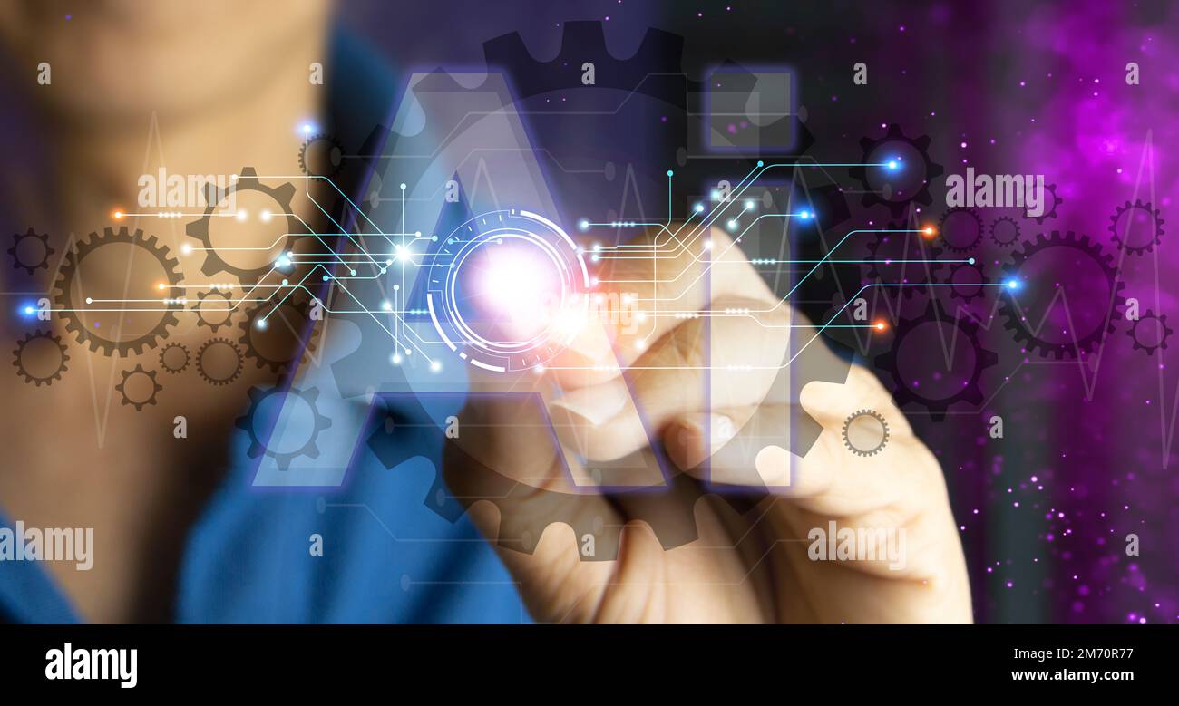 The concept of using artificial intelligence to control the system, the industry that uses ...