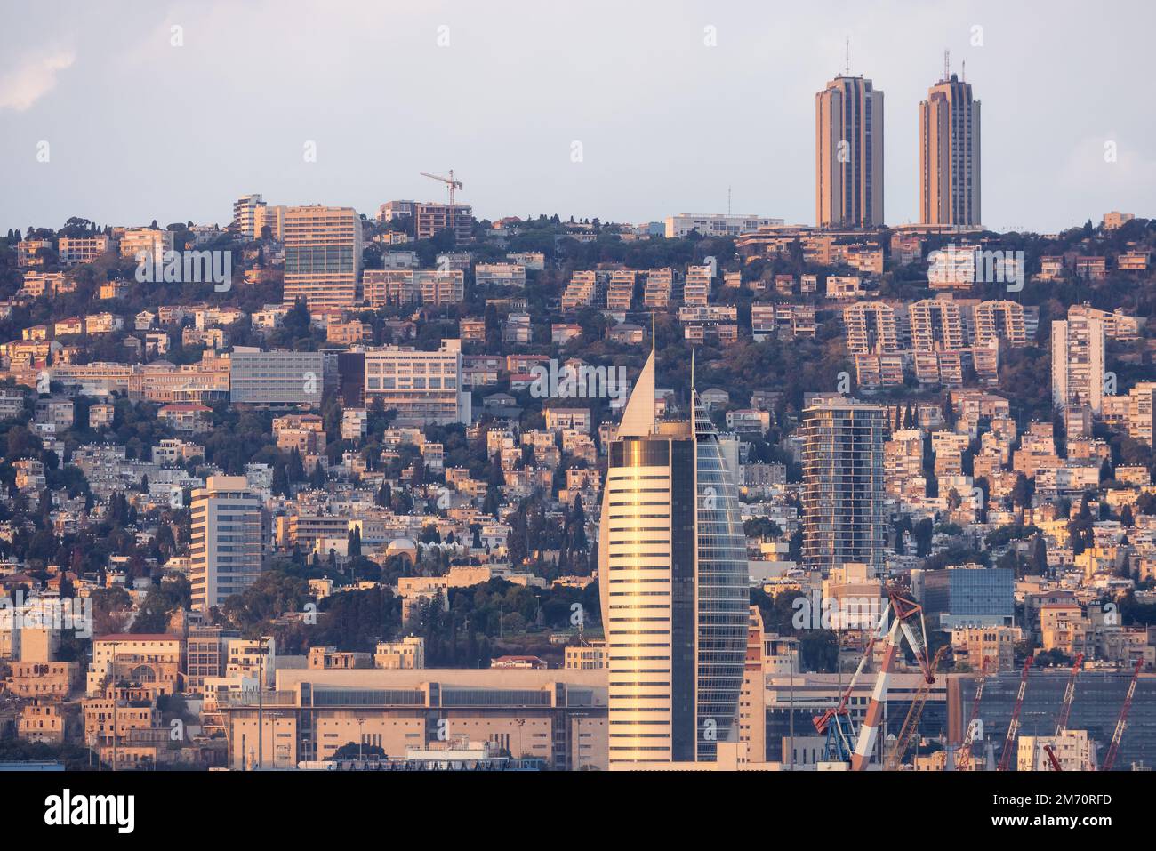 Homes and Buildings in a modern city, Haifa, Israel Stock Photo - Alamy
