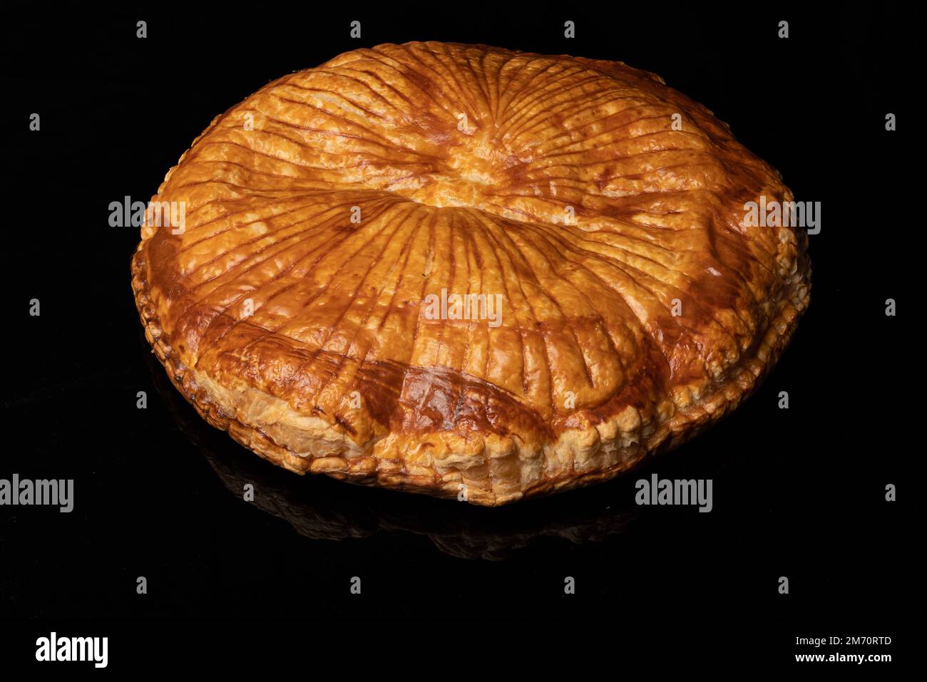 Presentation of a homemade King cake Stock Photo - Alamy