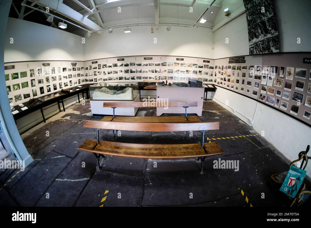 The National Slate Museum sits below Dinorwic Slate Quarry, situated ...