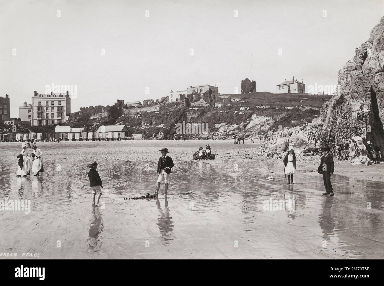 Vintage late 19th/early 20th century photograph: 1890 - Bathing ...