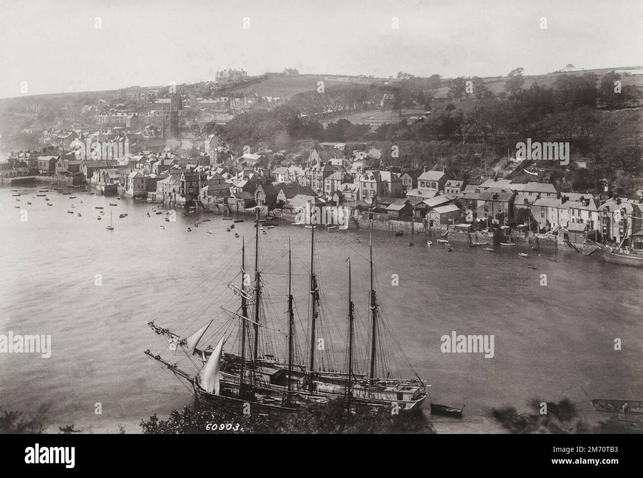 Vintage late 19th/early 20th century photograph: 1908 - View of a ...