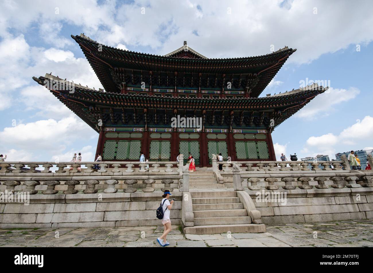 Geyongbokung or Gyeongbok royal palace landmark of Joseon dynasty in ...