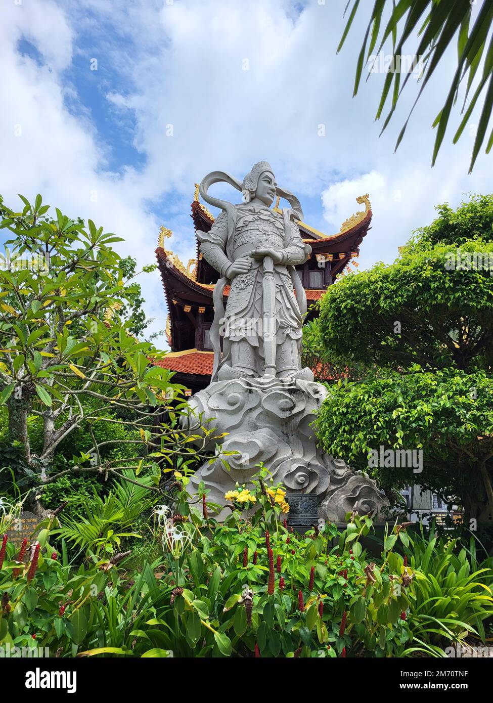 statue of an Asian warrior in Vietnam Stock Photo - Alamy