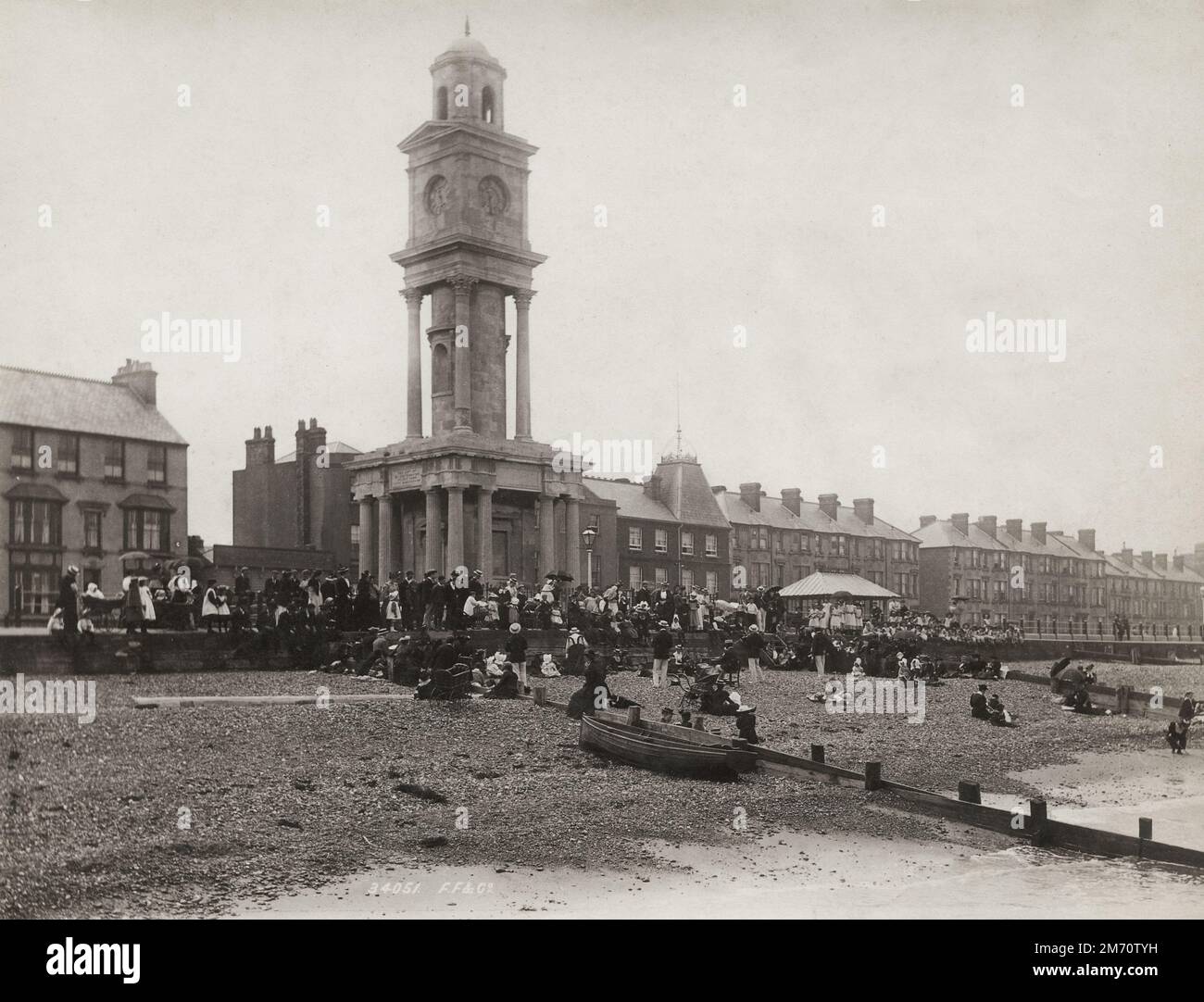 Vintage late 19th/early 20th century photograph: 1894 - Clock Tower and ...