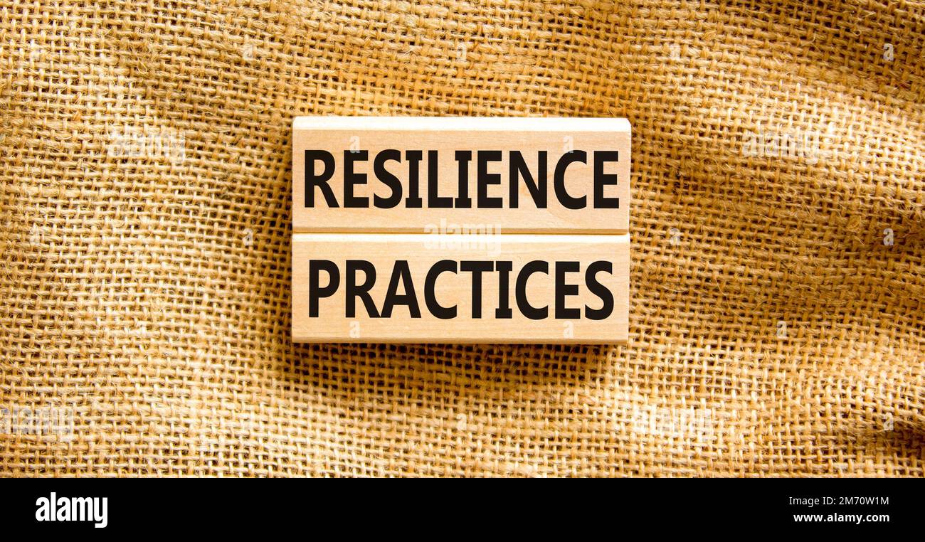 Resilience practices symbol. Concept word Resilience practices typed ...