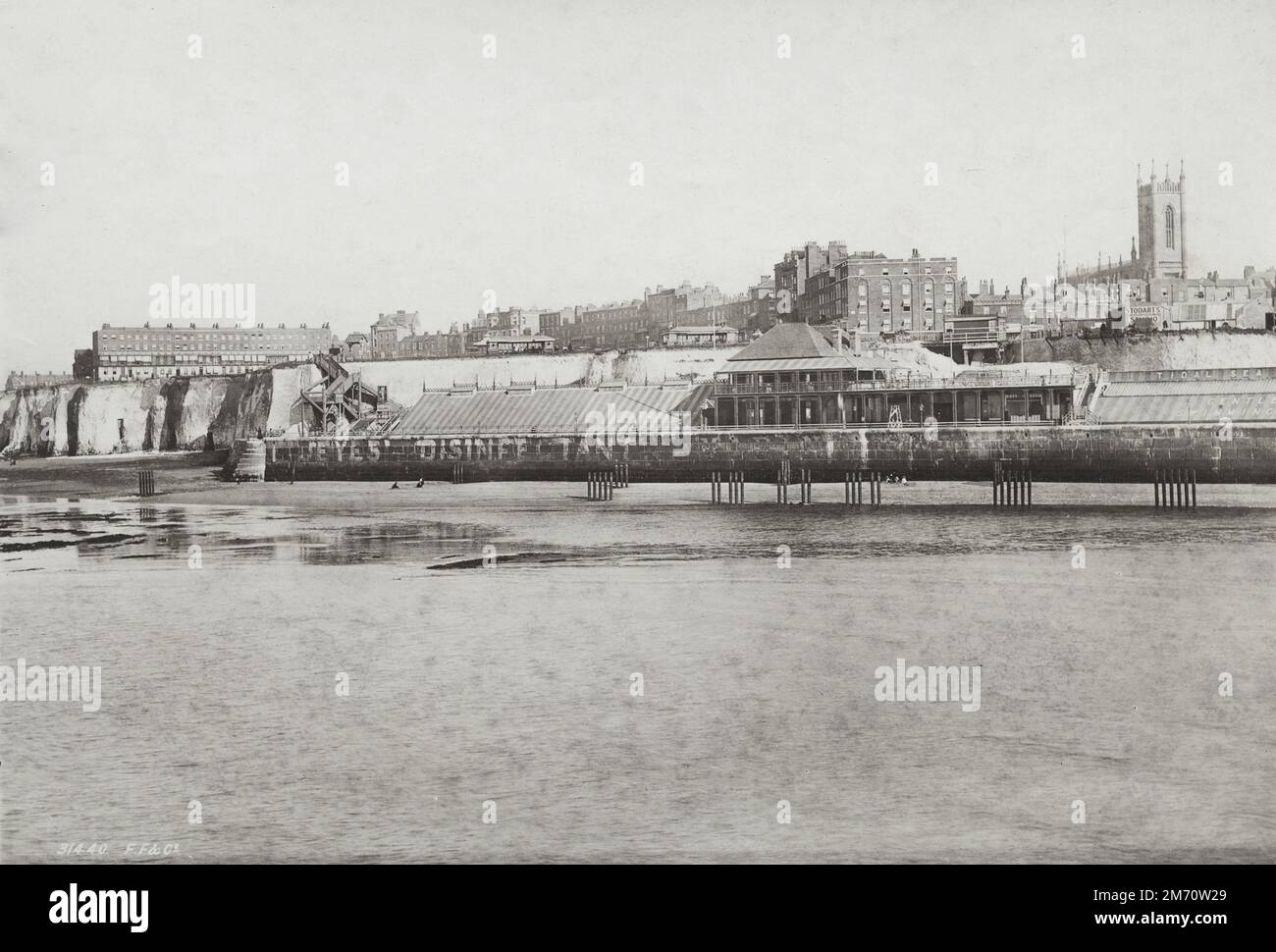Vintage late 19th/early 20th century photograph: 1892 - View of Margate ...