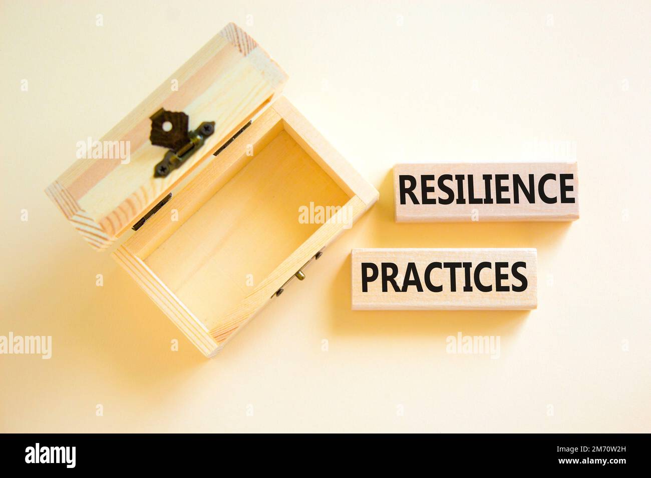 Resilience practices symbol. Concept word Resilience practices typed ...