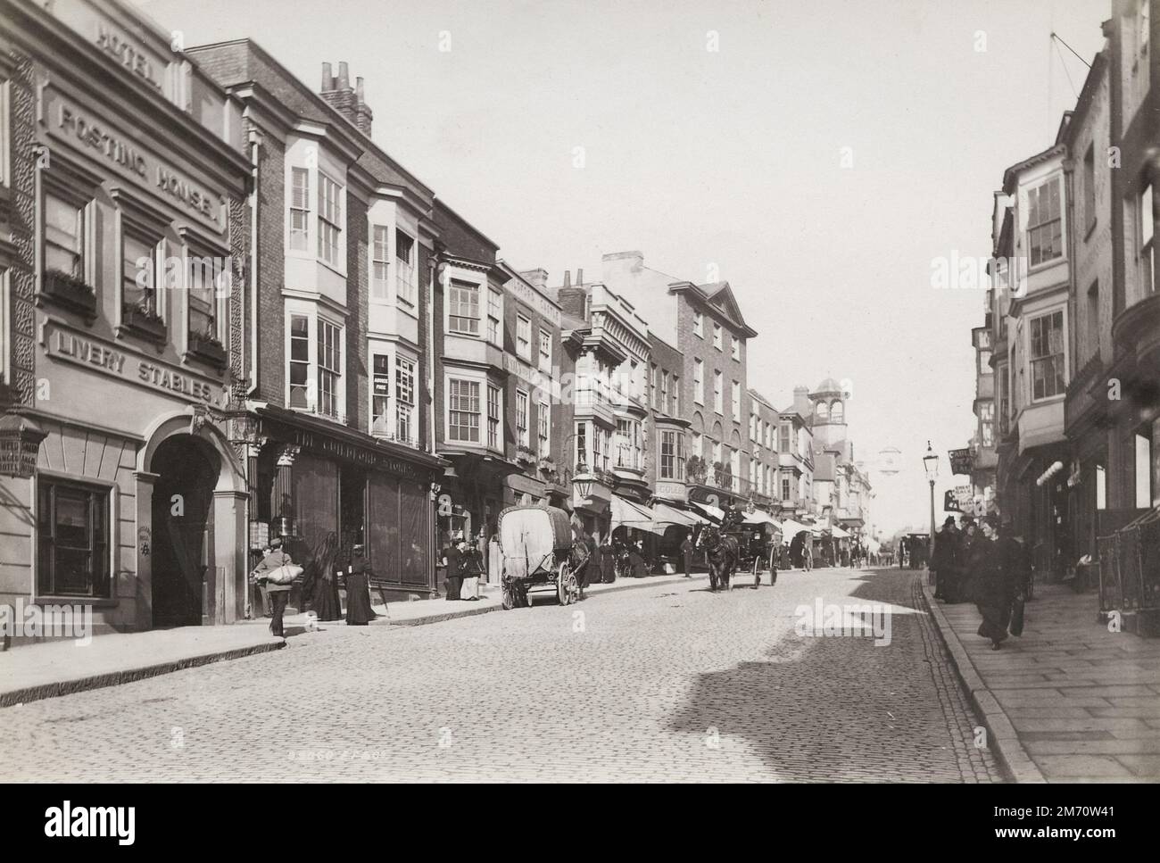 Vintage late 19th/early 20th century photograph: 1897 - Posting House ...