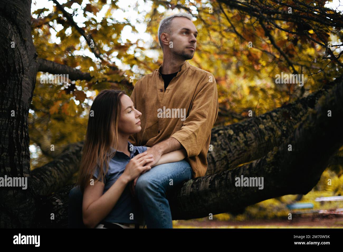 Hugging legs hi-res stock photography and images - Alamy