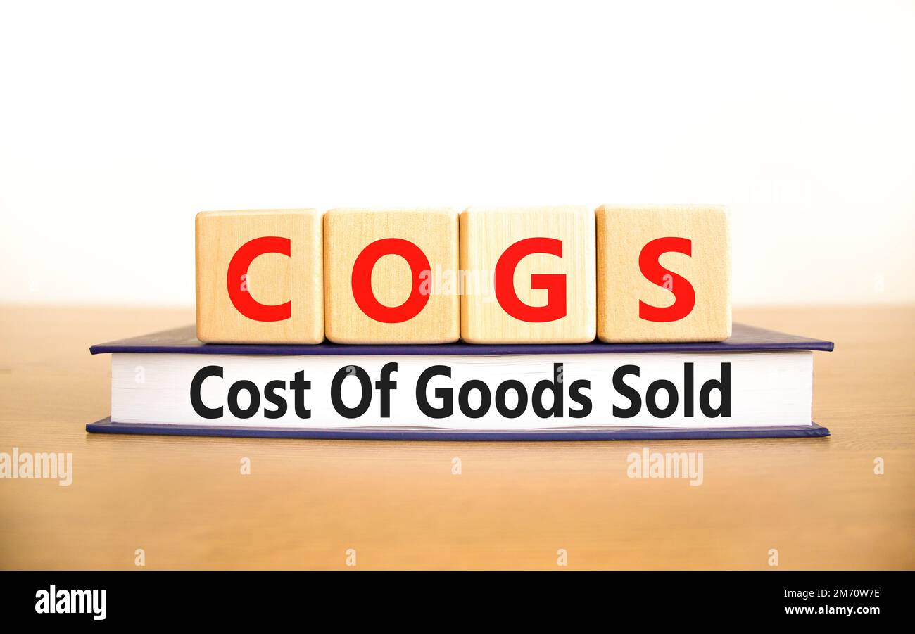 COGS cost of goods sold symbol. Concept words COGS cost of goods sold ...