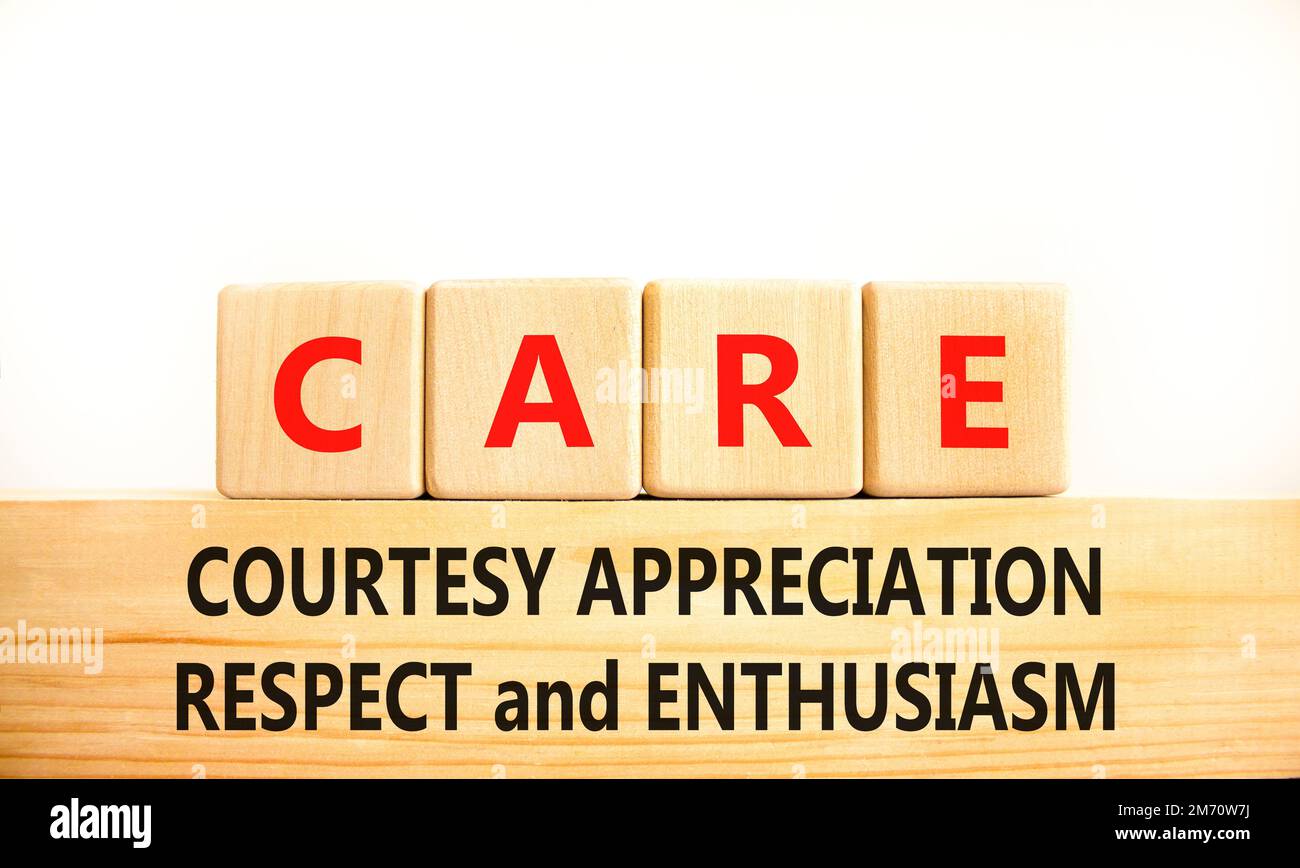 CARE symbol. Concept words CARE courtesy appreciation respect and ...