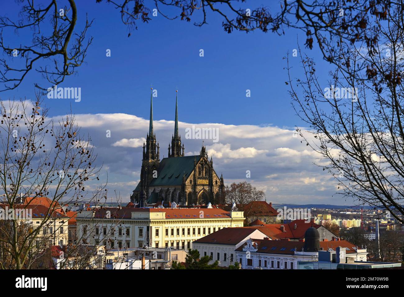 Brno city in the Czech Republic. Europe.Petrov - Cathedral of Saints ...