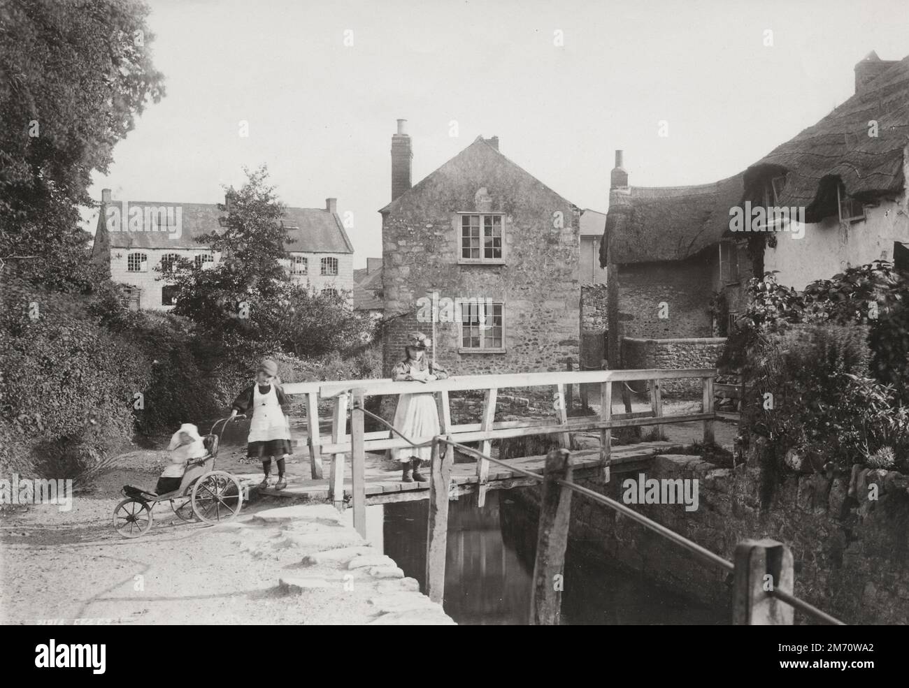 Vintage late 19th/early 20th century photograph: 1892 - Children and ...