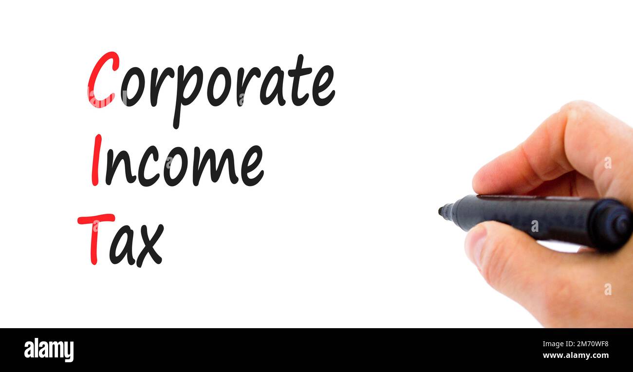 CIT corporate income tax symbol. Concept words CIT corporate income tax ...