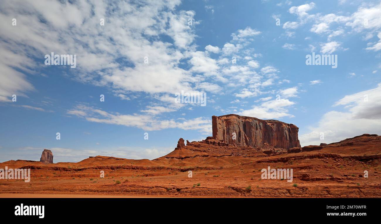 Landscape with Elephant Butte - Monument Valley - Utah, Arizona Stock ...