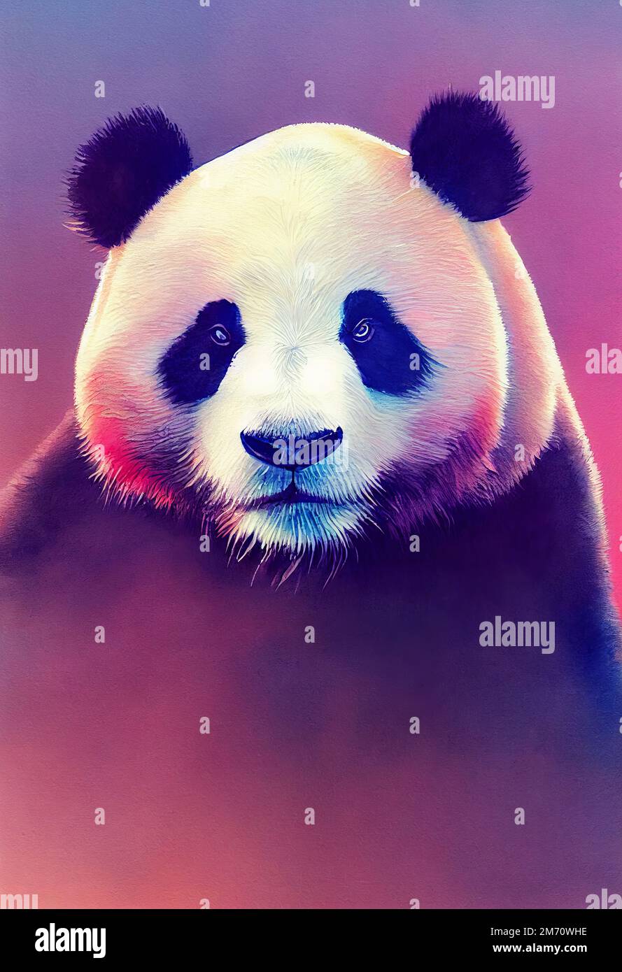 Panda face paint hi-res stock photography and images - Alamy