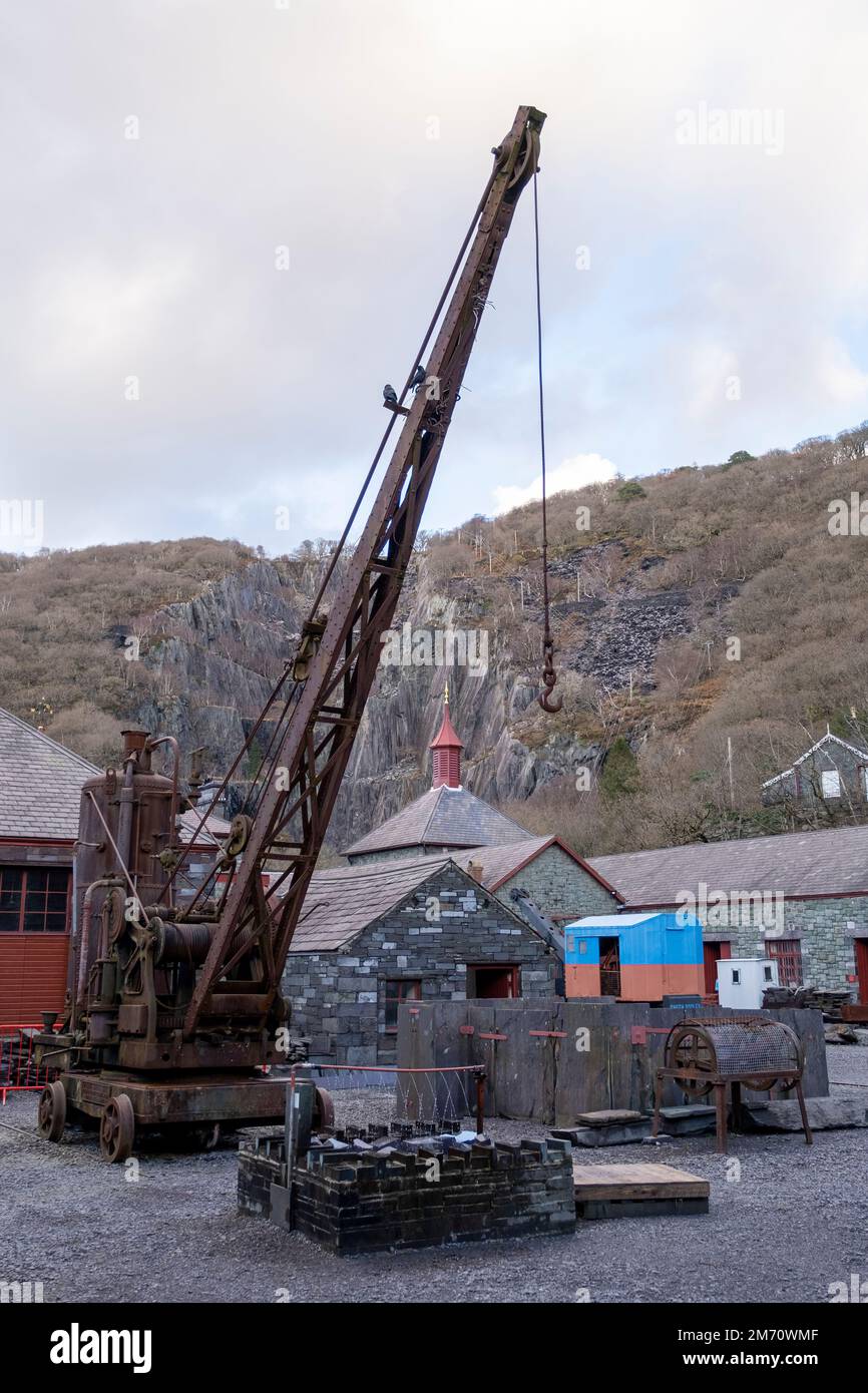 The National Slate Museum sits below Dinorwic Slate Quarry, situated ...