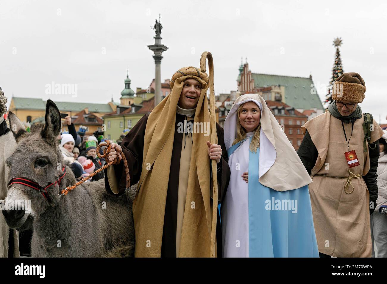 Warsaw, Poland. 06th Jan, 2023. People wearing costumes participate ...