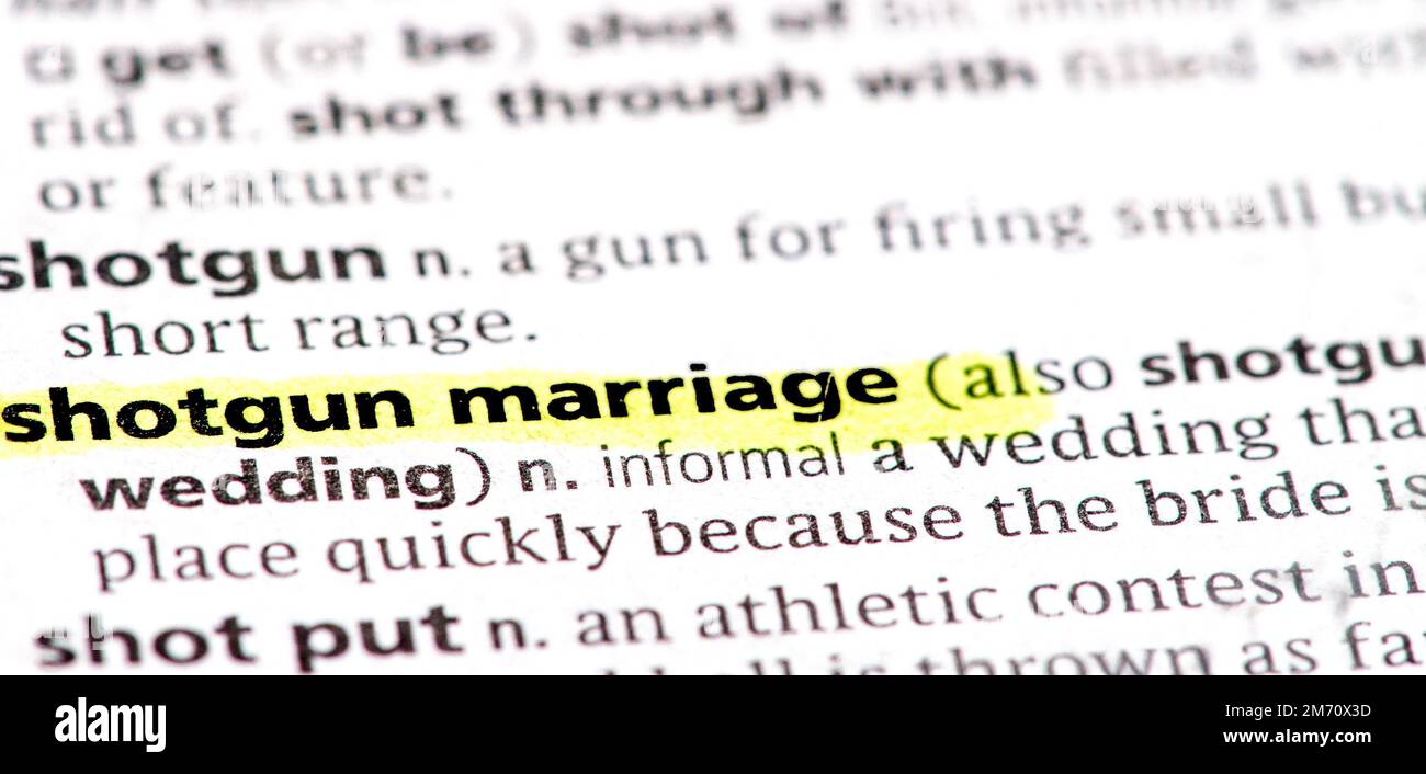 Shotgun marriage hi-res stock photography and images - Alamy