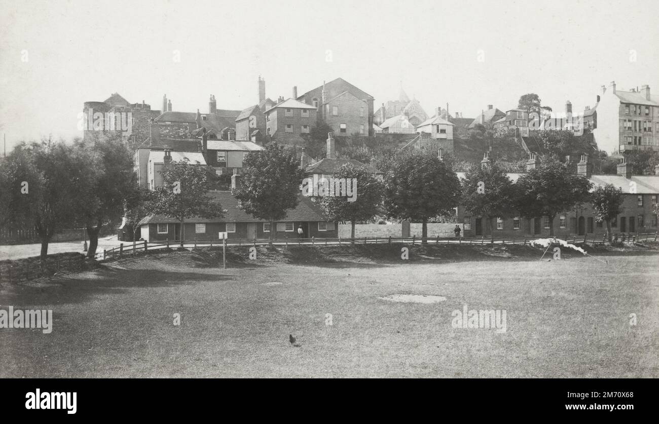 Vintage late 19th/early 20th century photograph: 1886 - East Cliff, Rye ...