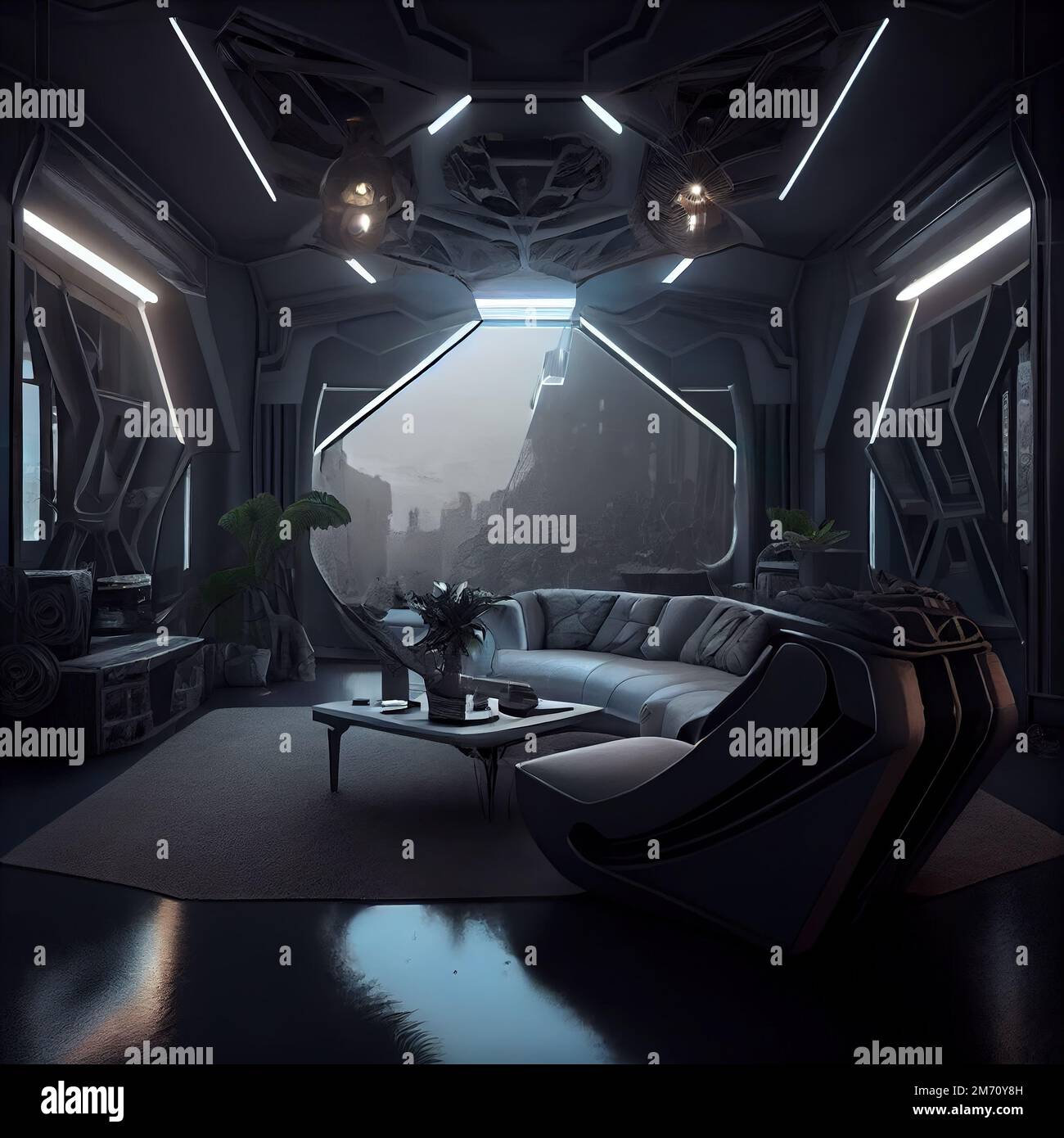 Futuristic house fantasy hi-res stock photography and images - Alamy