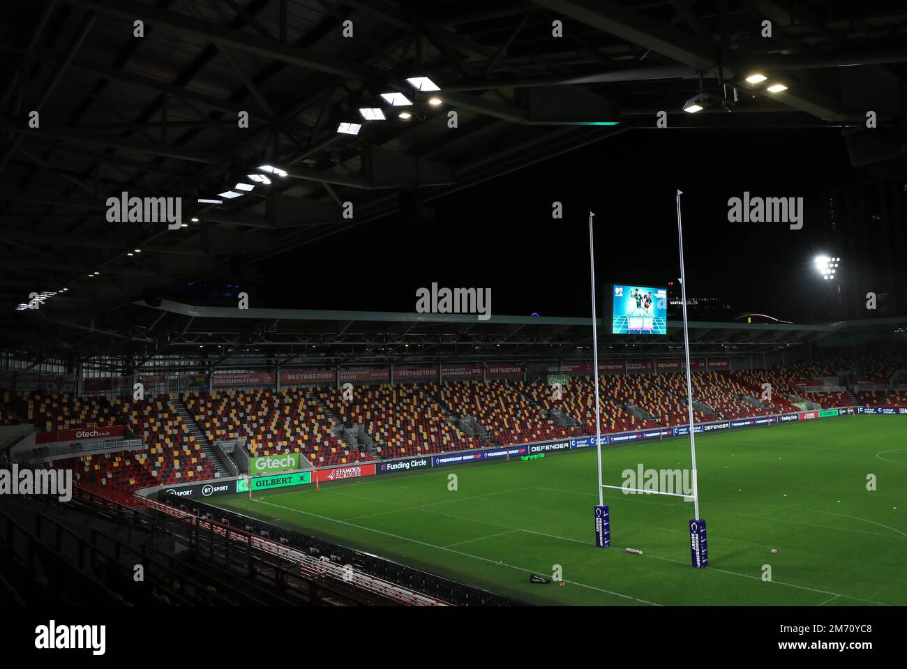 General view inside the ground ahead of the Gallagher Premiership match ...