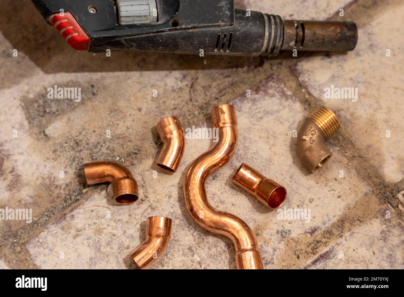 manual gas burner for household purposes for construction Stock Photo ...