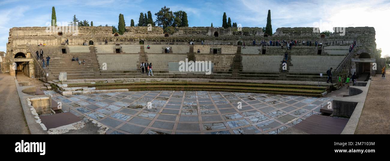 The Roman Theater of Merida Stock Photo - Alamy
