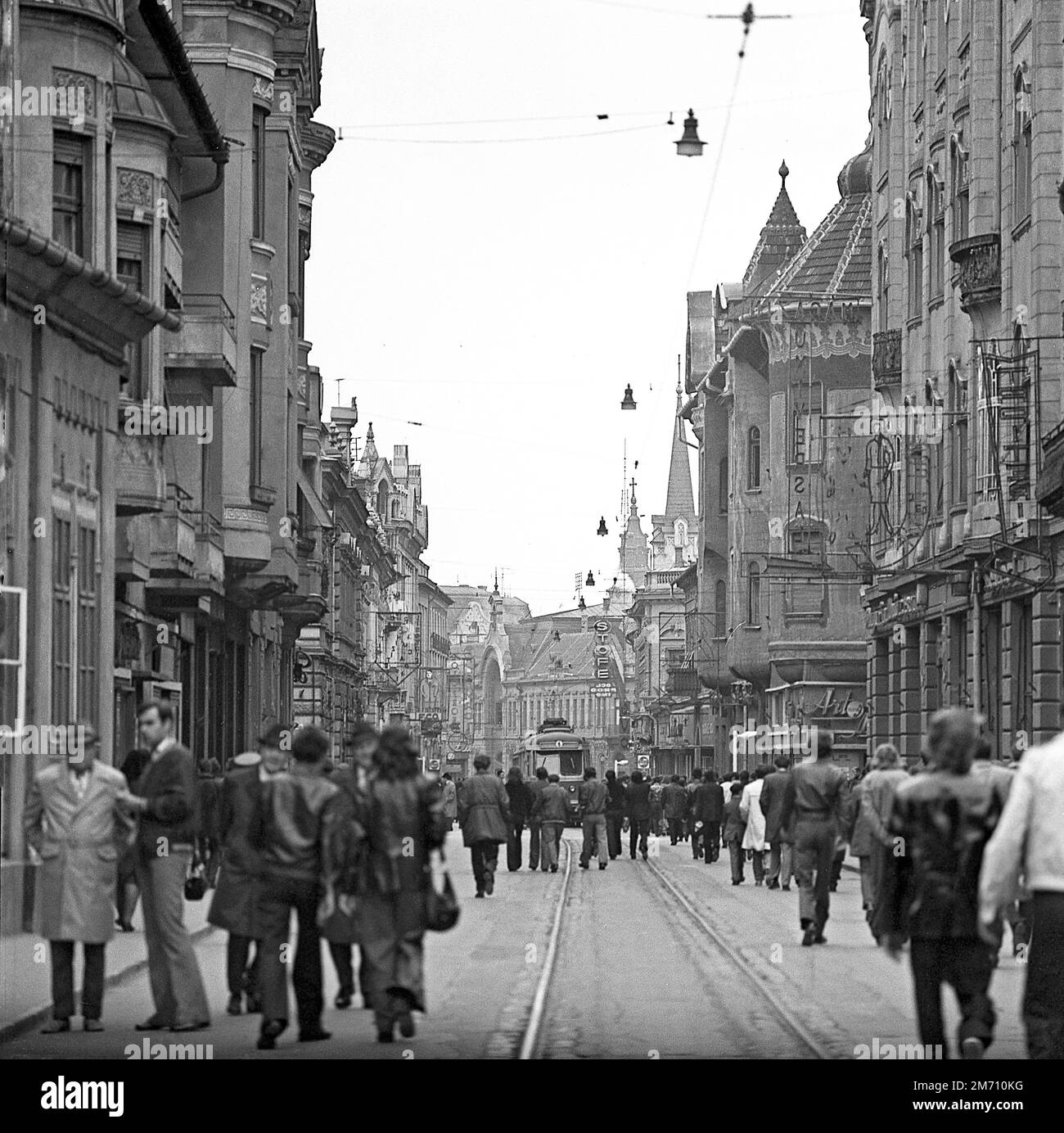 Downtown Oradea, Romania, approx. 1975 Stock Photo - Alamy