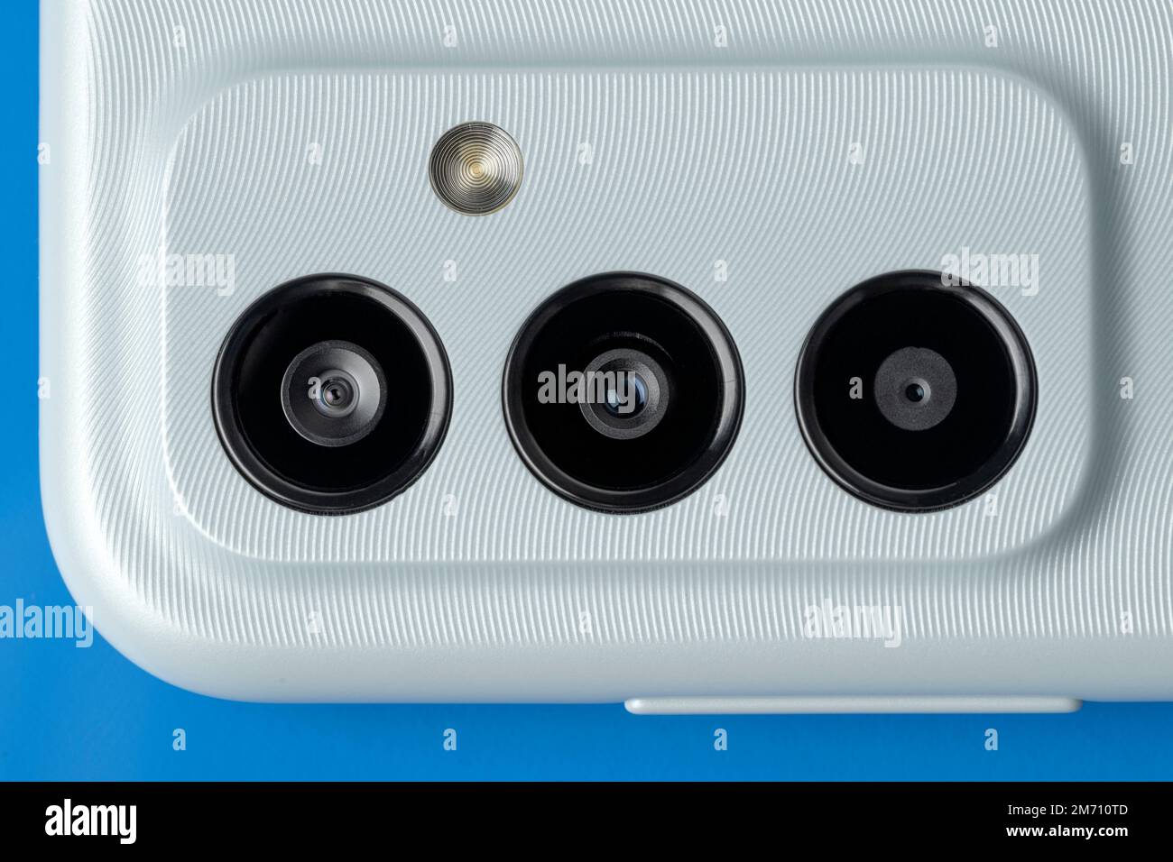 Cell phone camera lens. The concept of a smartphone rear camera lens ...