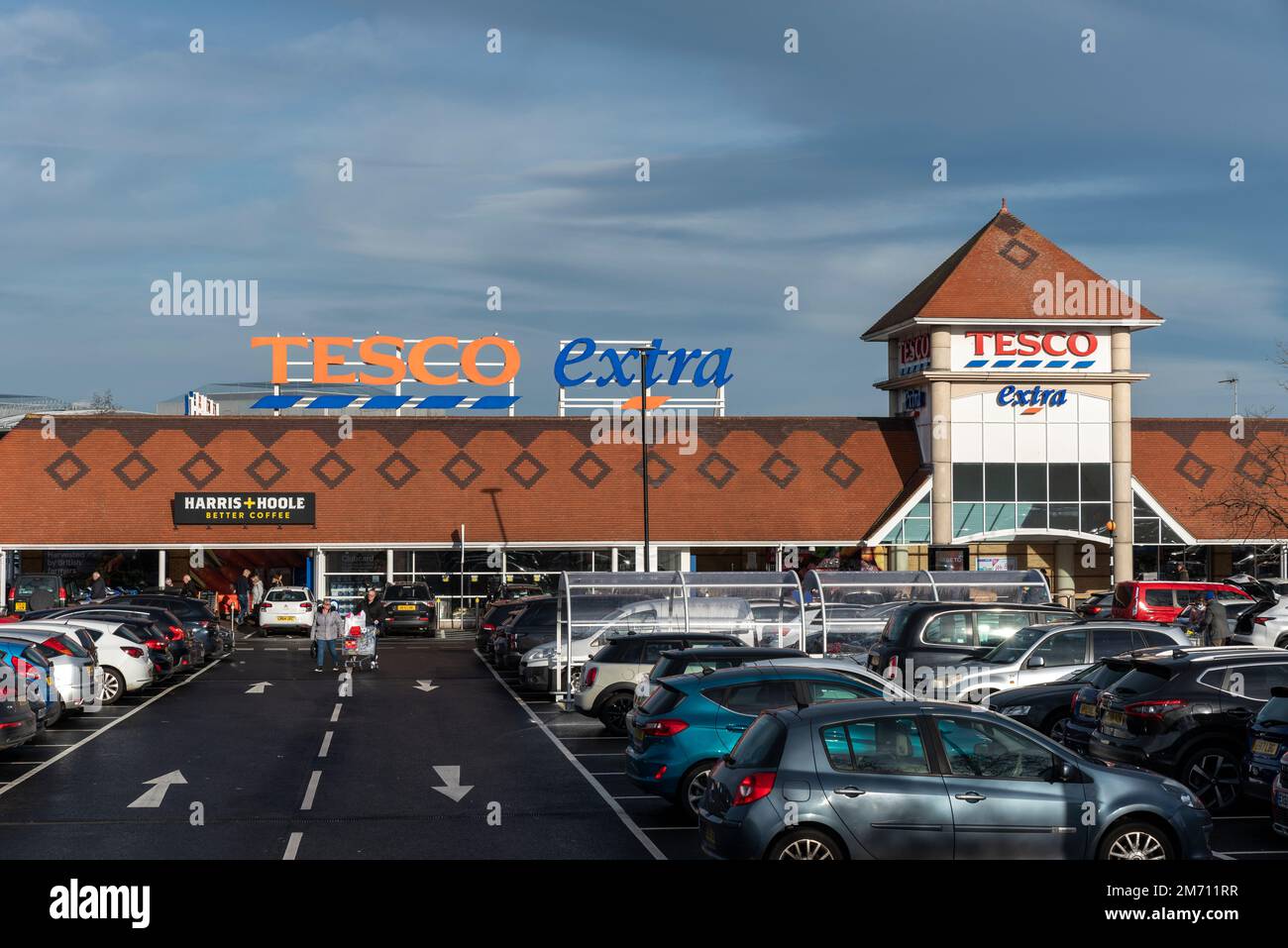 Tesco Extra on A127 Prince Avenue, Southend on Sea, Essex, UK. Building ...