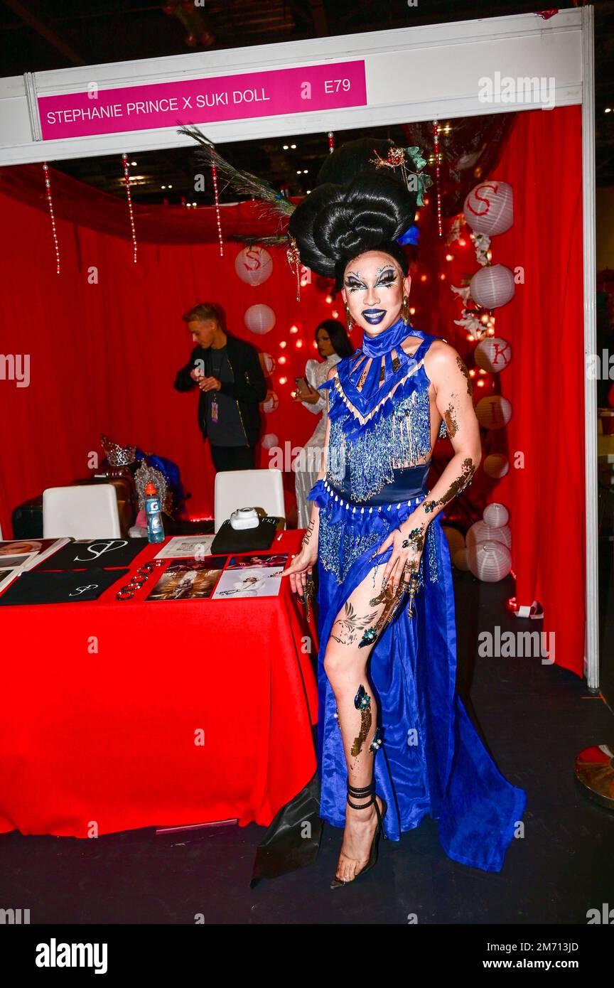 London, UK. 6th Jan 2023. Revellers attends RuPaul’s DragCon UK ...