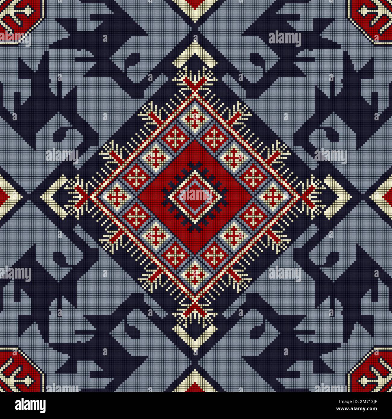 Traditional Kilim vector seamless pattern Stock Vector Image & Art - Alamy