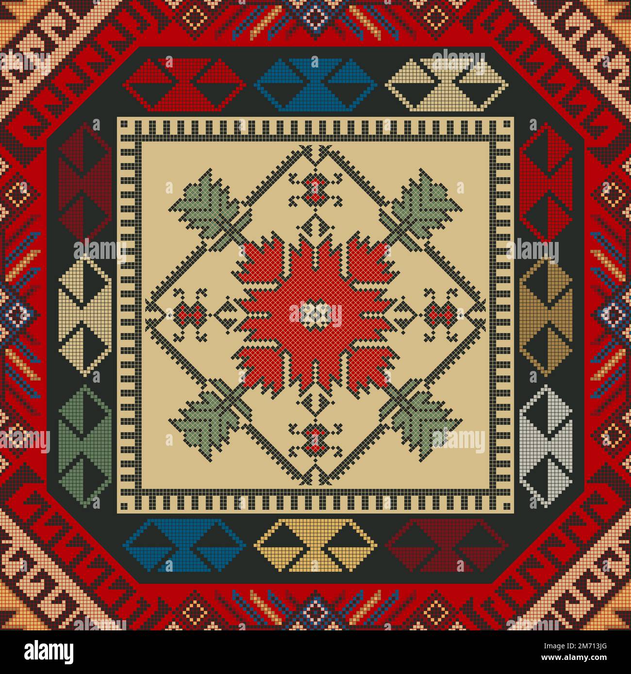 Kilim pattern Stock Vector Images - Alamy